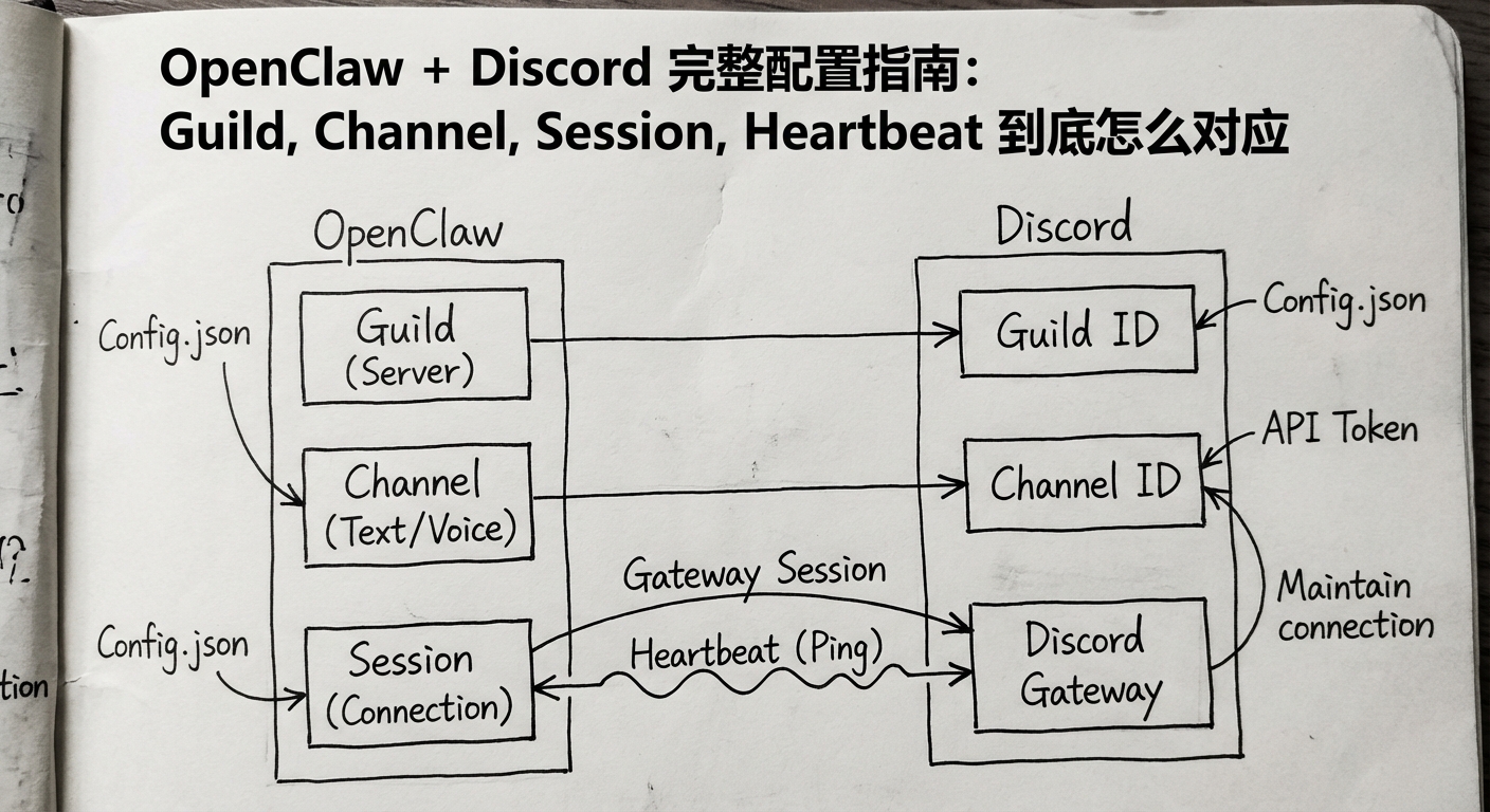 OpenClaw Discord配置指南：频道与Session对应